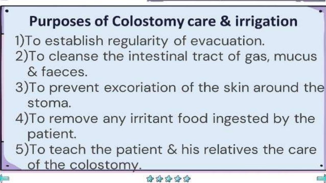 ileostom colostomy care and irrigation new1.pptx