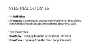 ILEOSTOMY, COLOSTOMY & BARIUM ENEMA lab lec.pptx