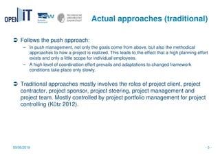 Traditional and Agile Management Approaches | PDF
