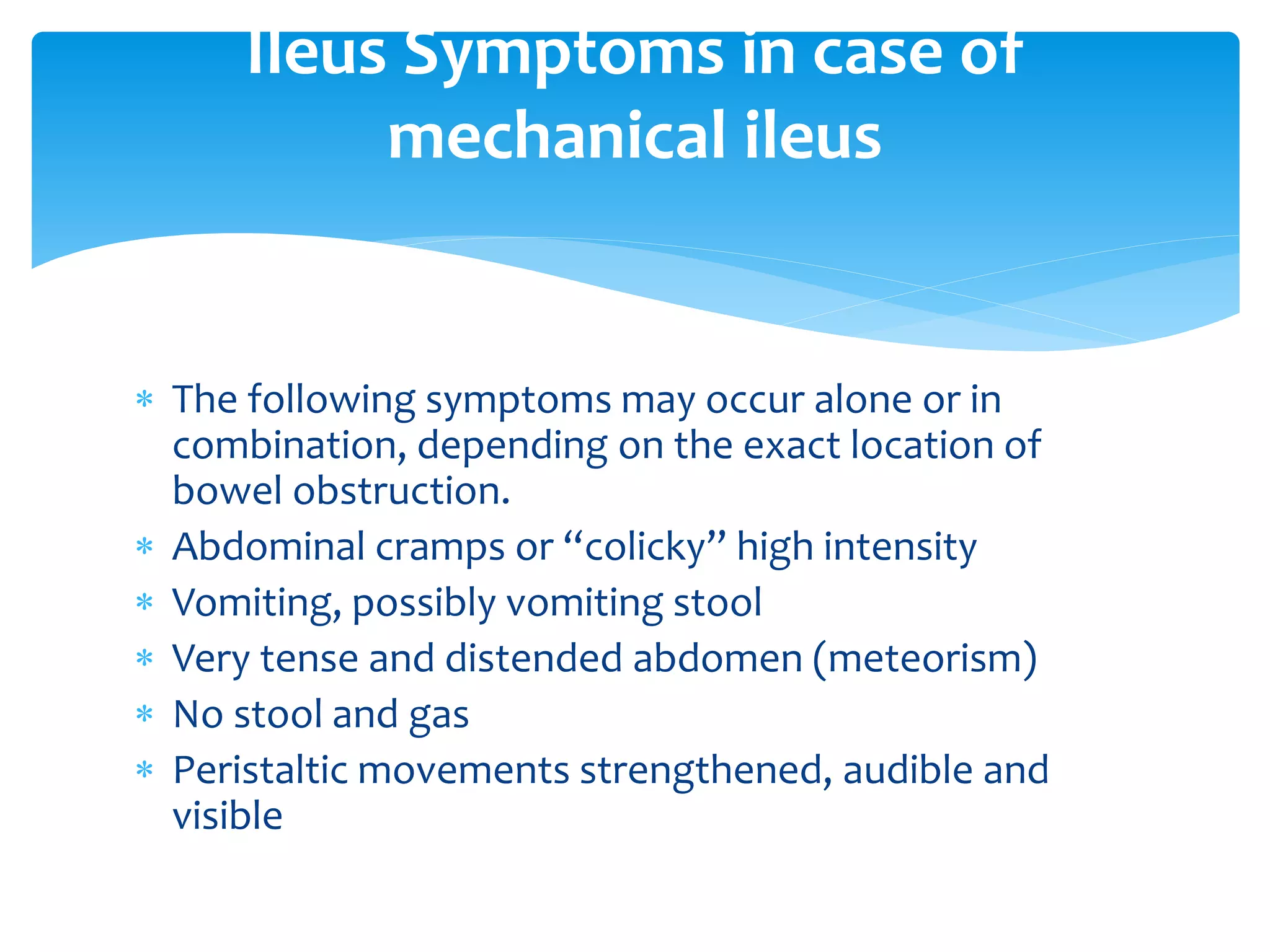 Ileus obstruction | PPTX