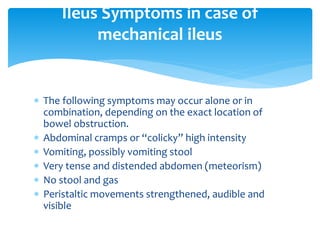 Ileus obstruction | PPTX