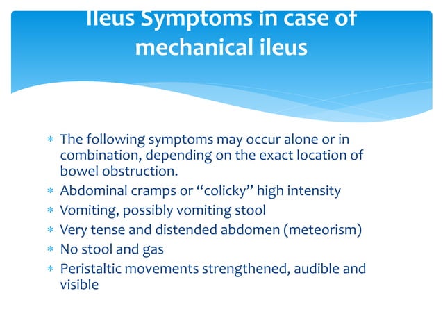 Ileus obstruction | PPTX