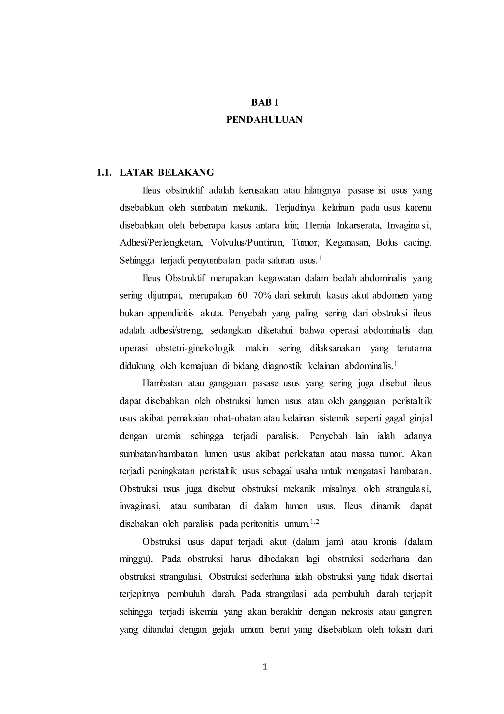 Ileus obstruksi final | DOCX