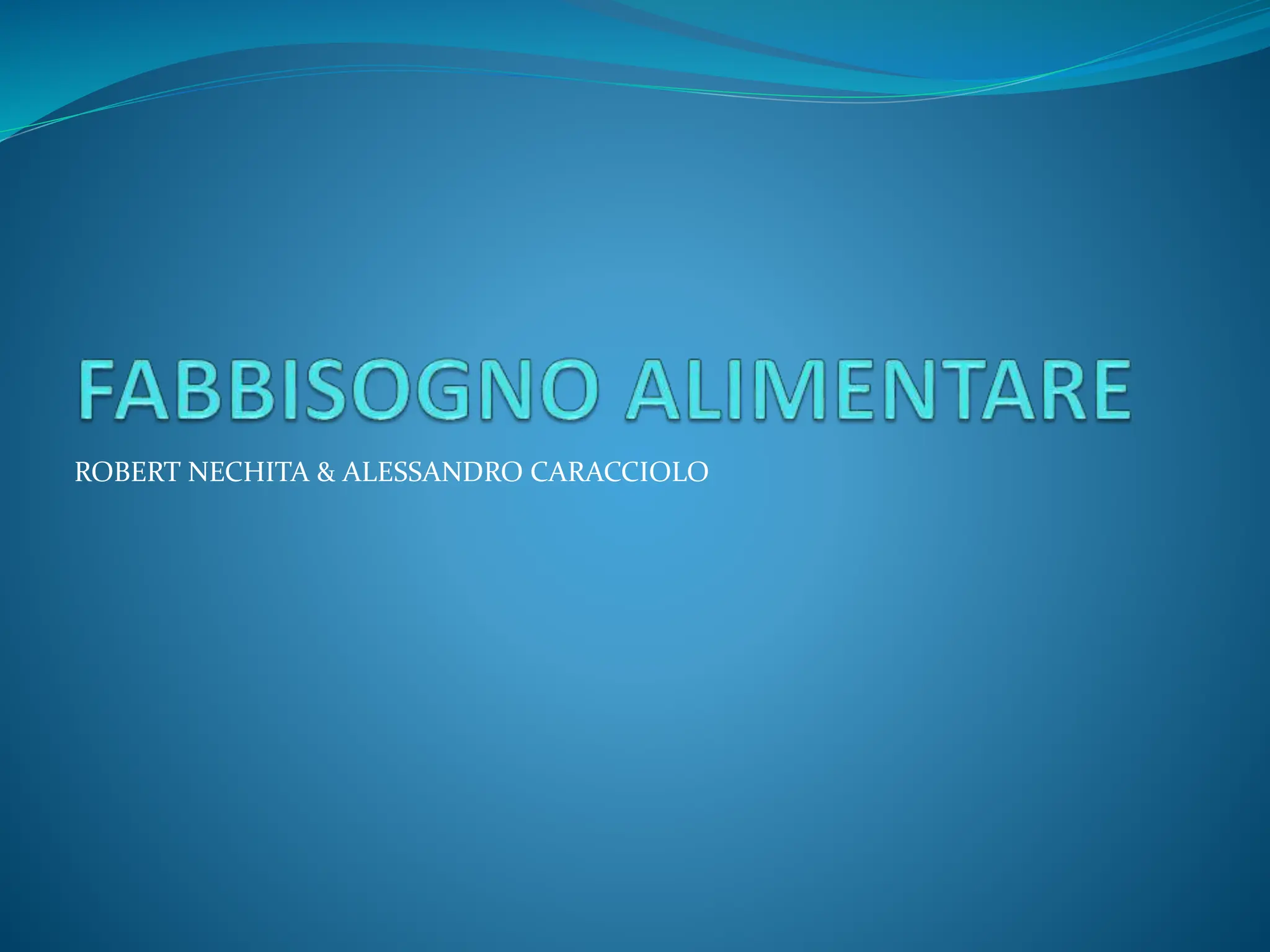 Il fabbisogno alimentare power point scienze | PPTX