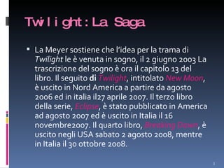 Il Fantastico Mondo Di Twilight 2003 | PPT