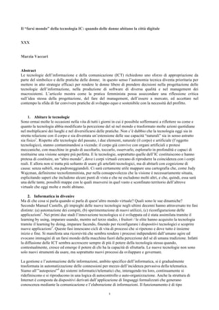 Il “farsi mondo” della tecnologia IC | PDF