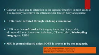 Intra lenticular foreign body | PPTX