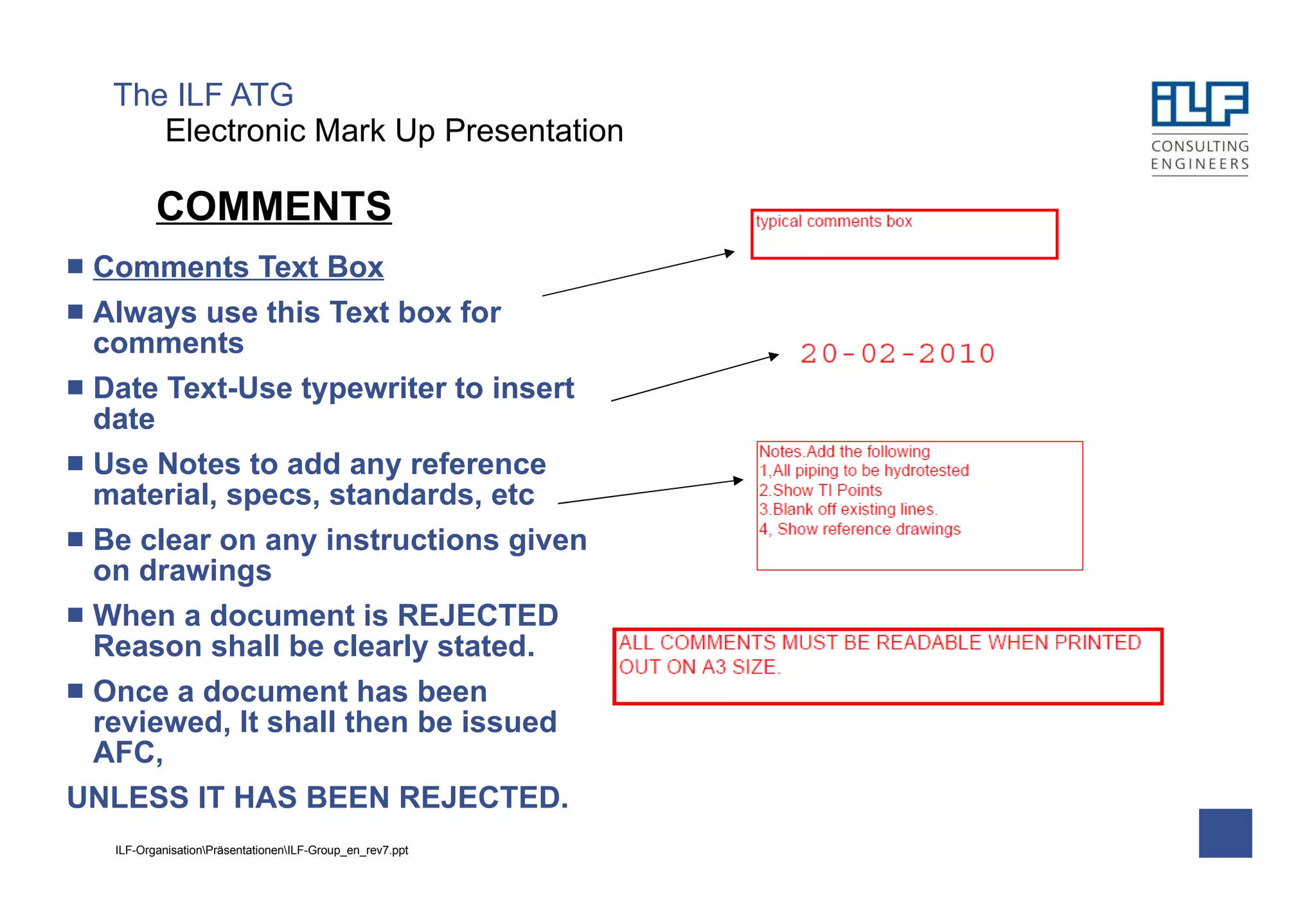 Ilf Electronic Mark Up Procedure | PPT
