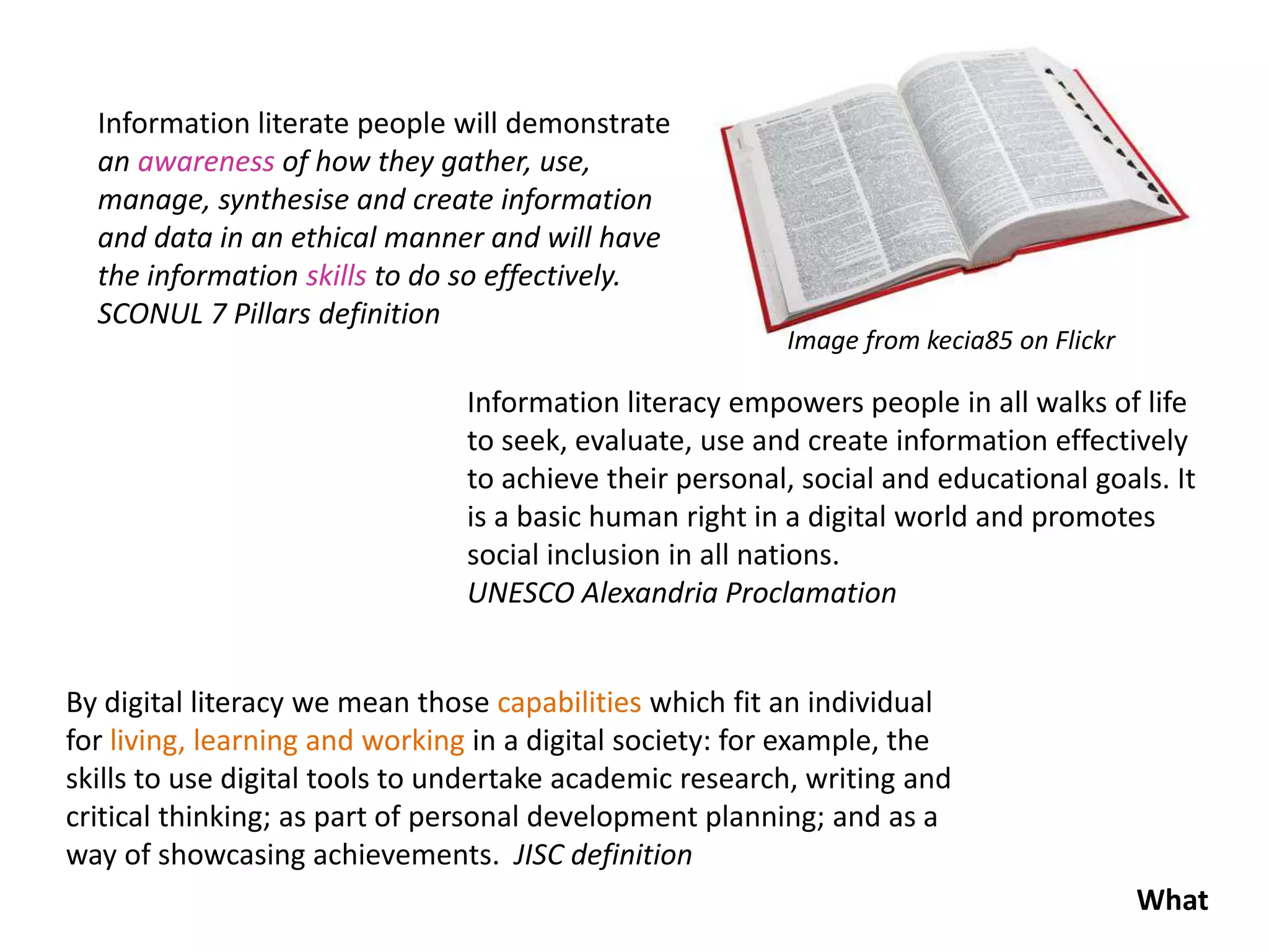 Information Literacy: What, why and how | PPTX