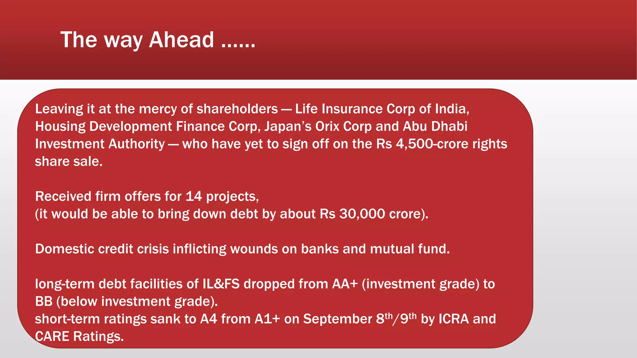 Il&fs crisis | PPTX