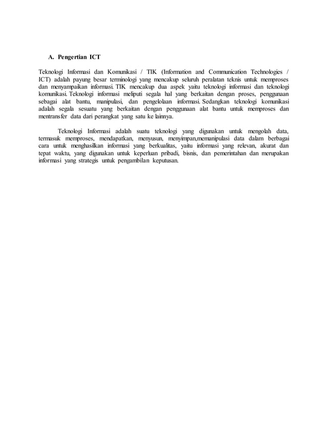 Ilmu comunication technology | DOCX