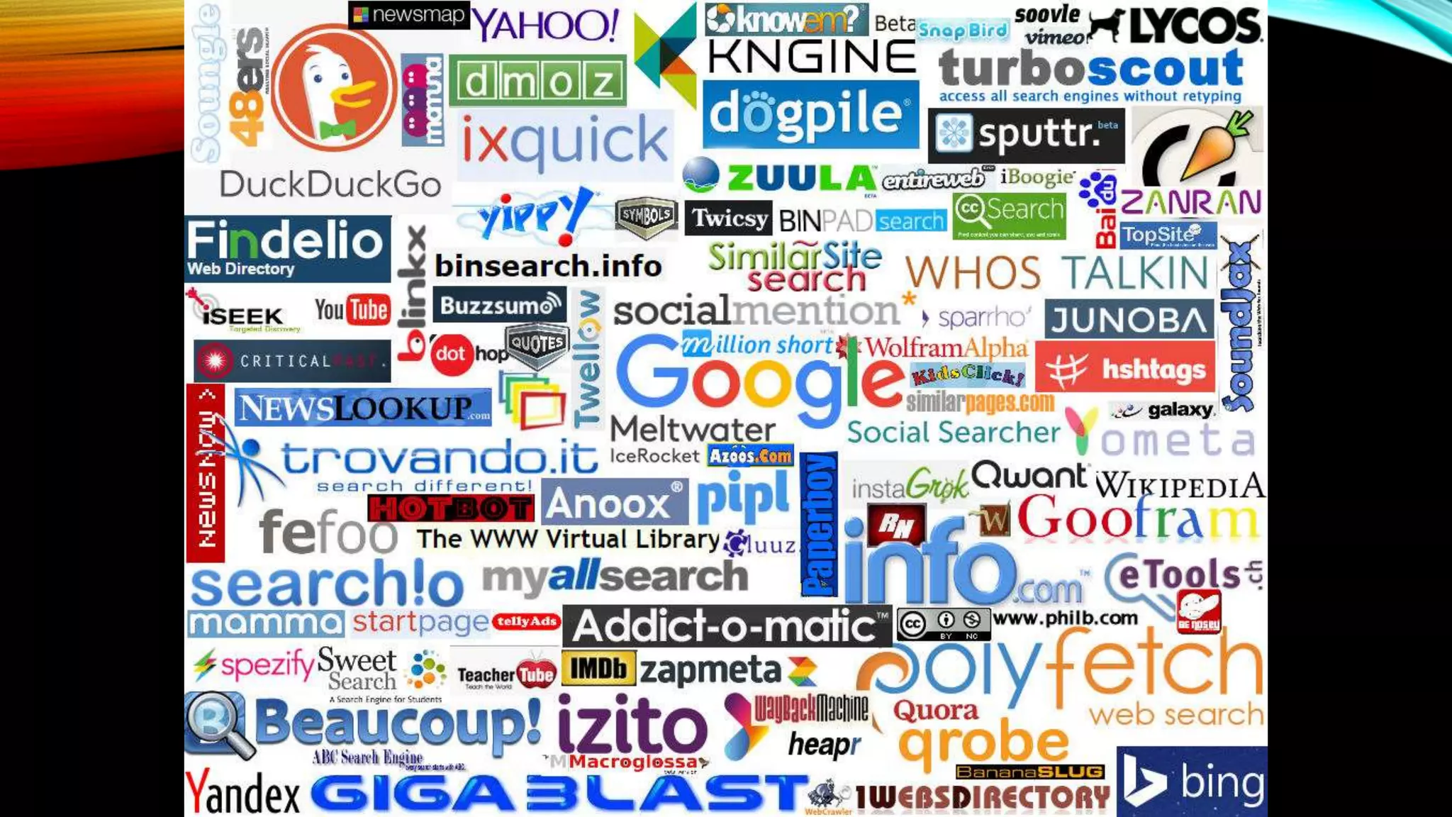 Anything but Google - alternative search engines | PPTX