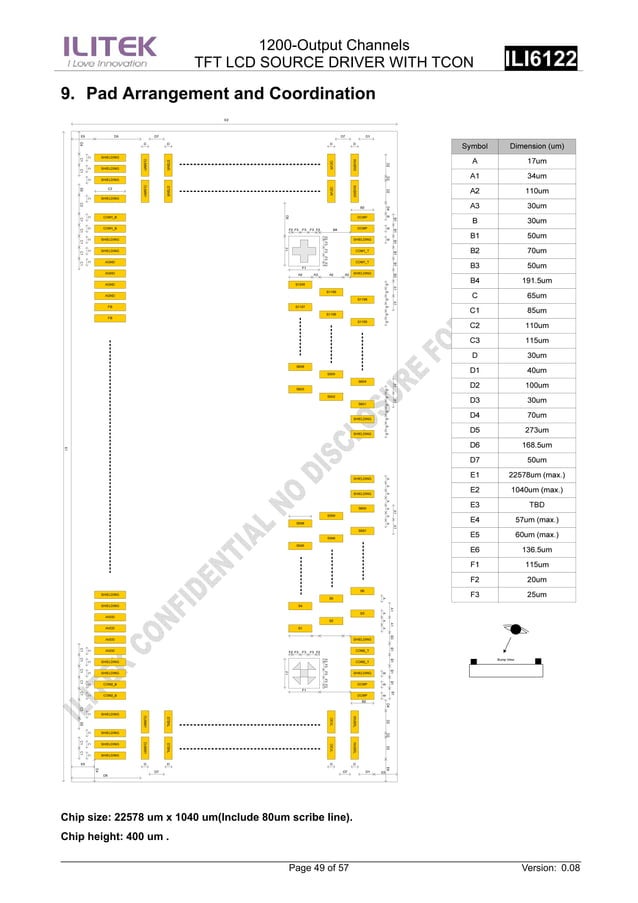 ILI6122 data sheet | PDF
