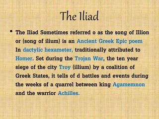 Iliad by Homer | PPTX