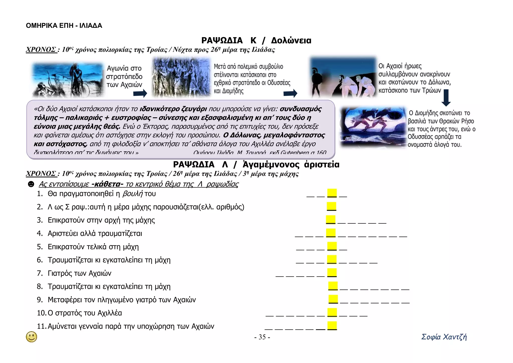 ΙΛΙΑΔΑ-ΦΥΛΛΑ ΕΡΓΑΣΙΑΣ | PDF