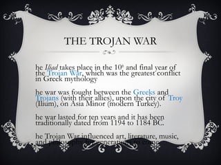 Iliad greek myth homer pgp | PPT