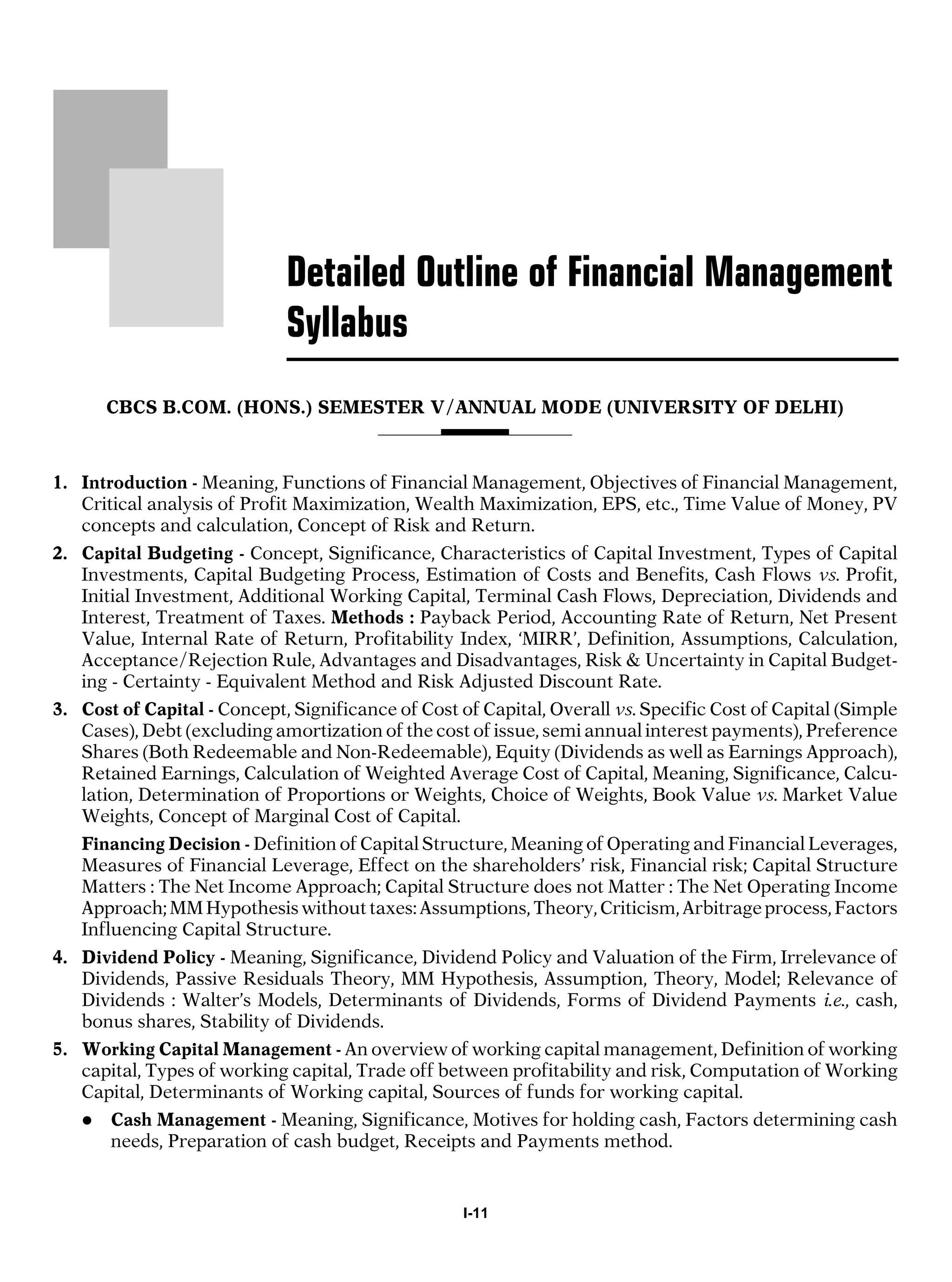 Taxman Financial Management By R.P. Rustagi | PDF