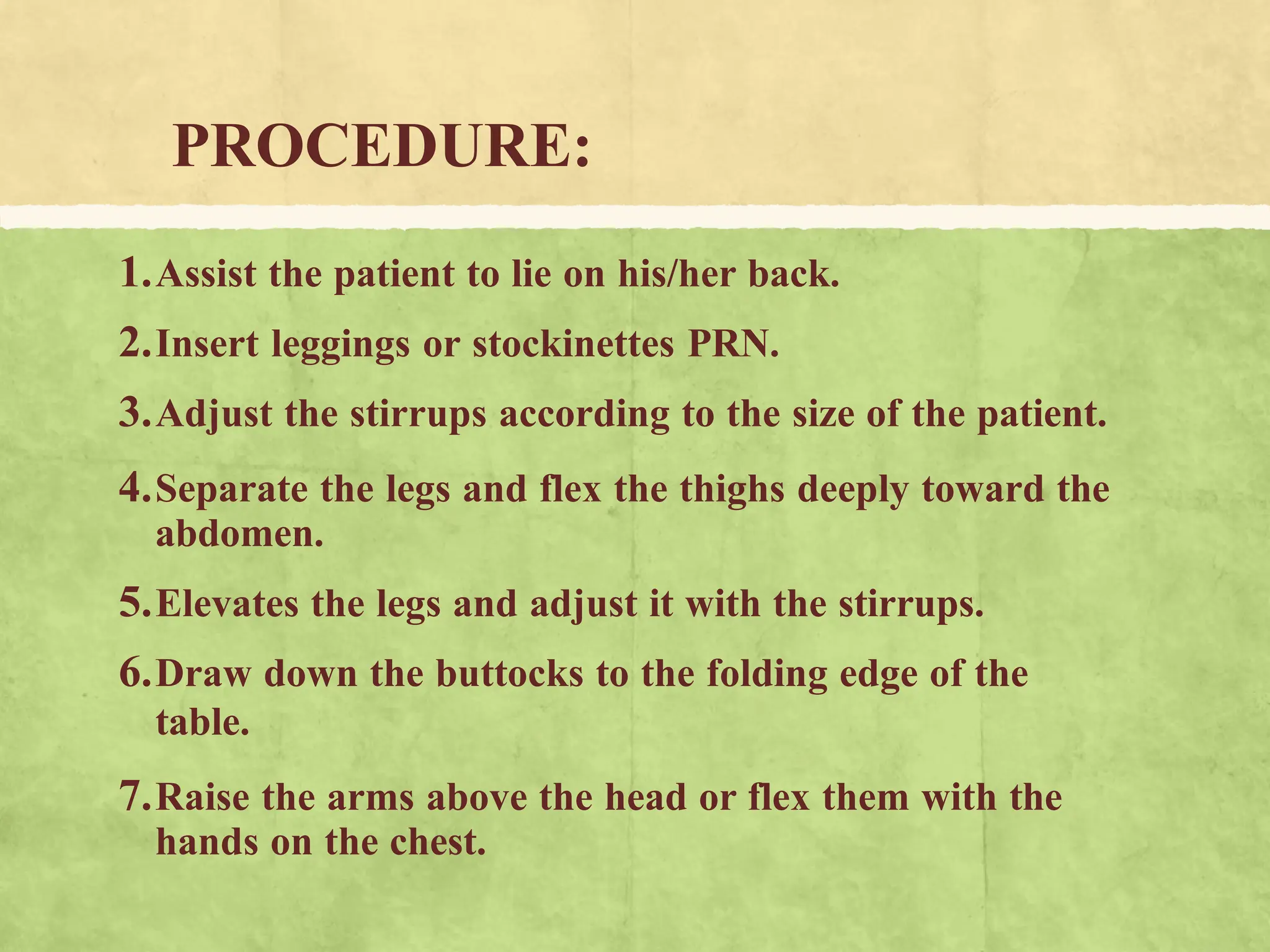 Positioning and Draping of Patients During Medical Examination in the ...