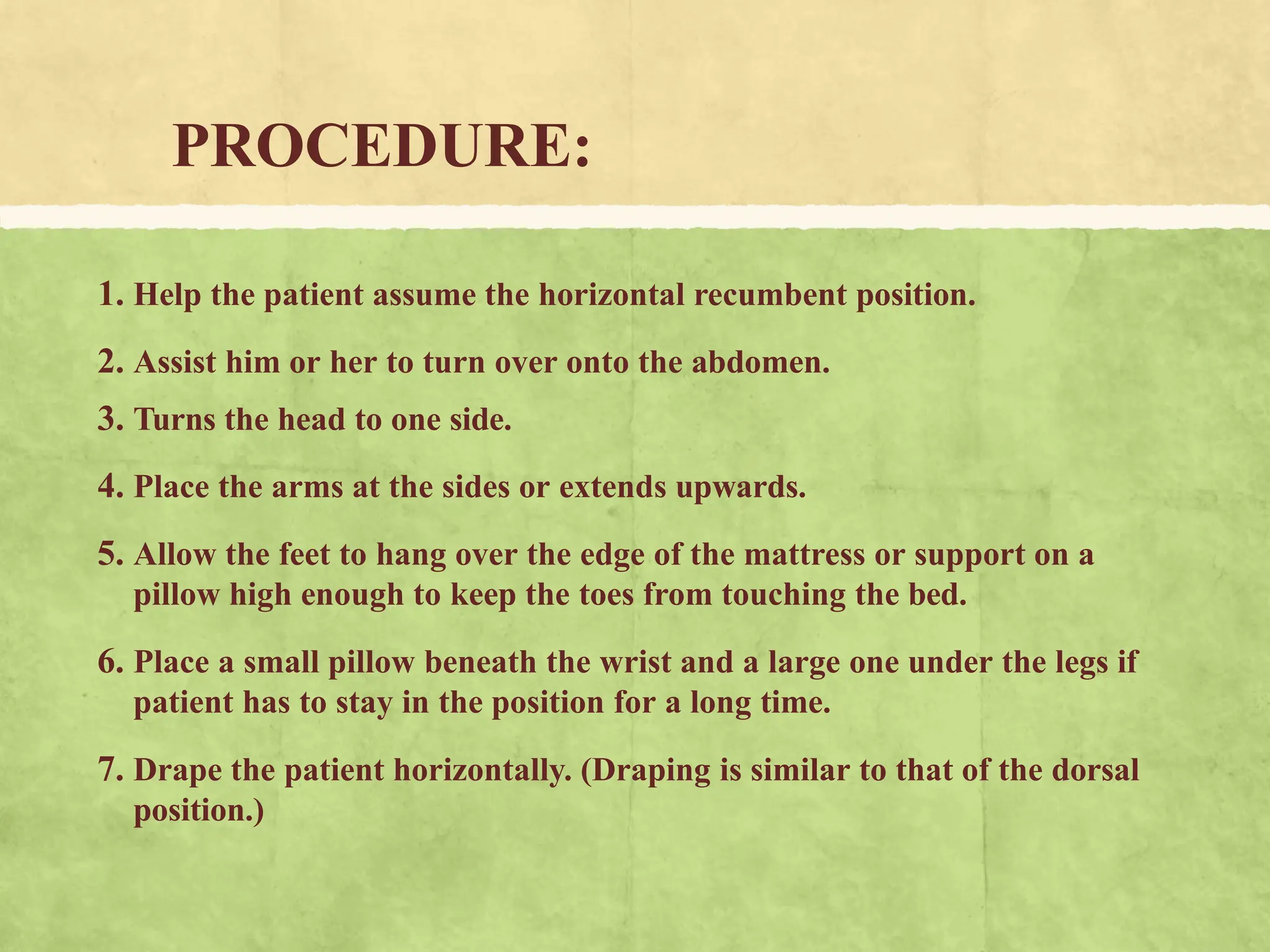 Positioning and Draping of Patients During Medical Examination in the ...