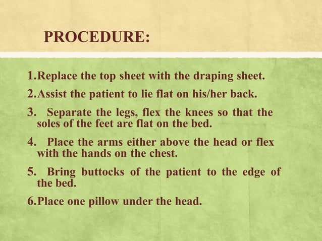 Positioning and Draping of Patients During Medical Examination in the ...