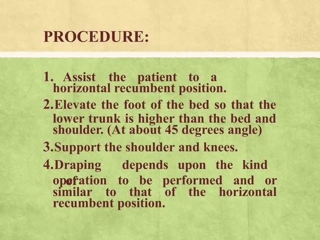 Positioning and Draping of Patients During Medical Examination in the ...