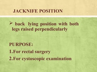 Positioning and Draping of Patients During Medical Examination in the ...