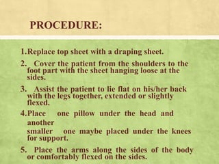 Positioning and Draping of Patients During Medical Examination in the ...