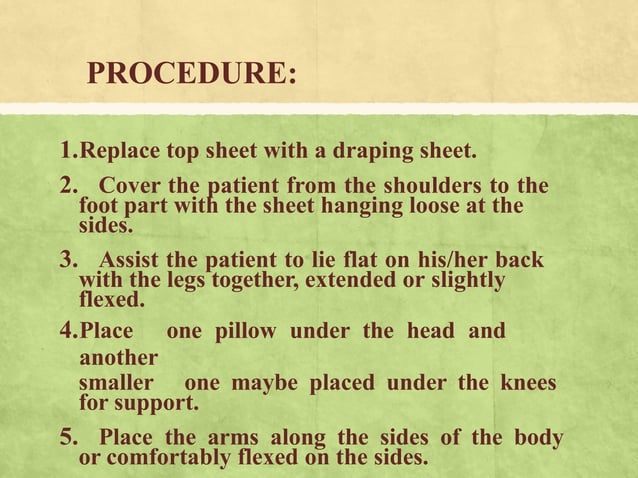 Positioning and Draping of Patients During Medical Examination in the ...