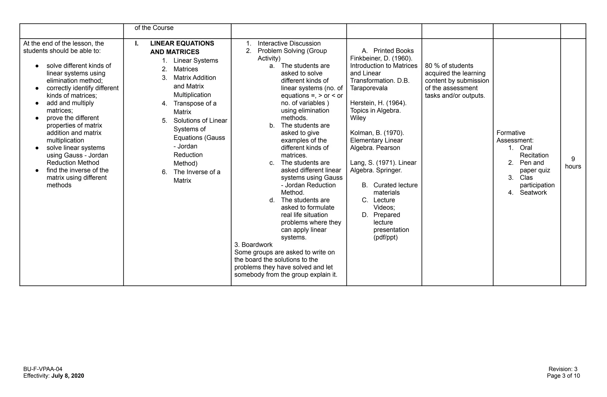 ilide.info-course-syllabus-linear-algebra-sy-2022-2023 | PDF