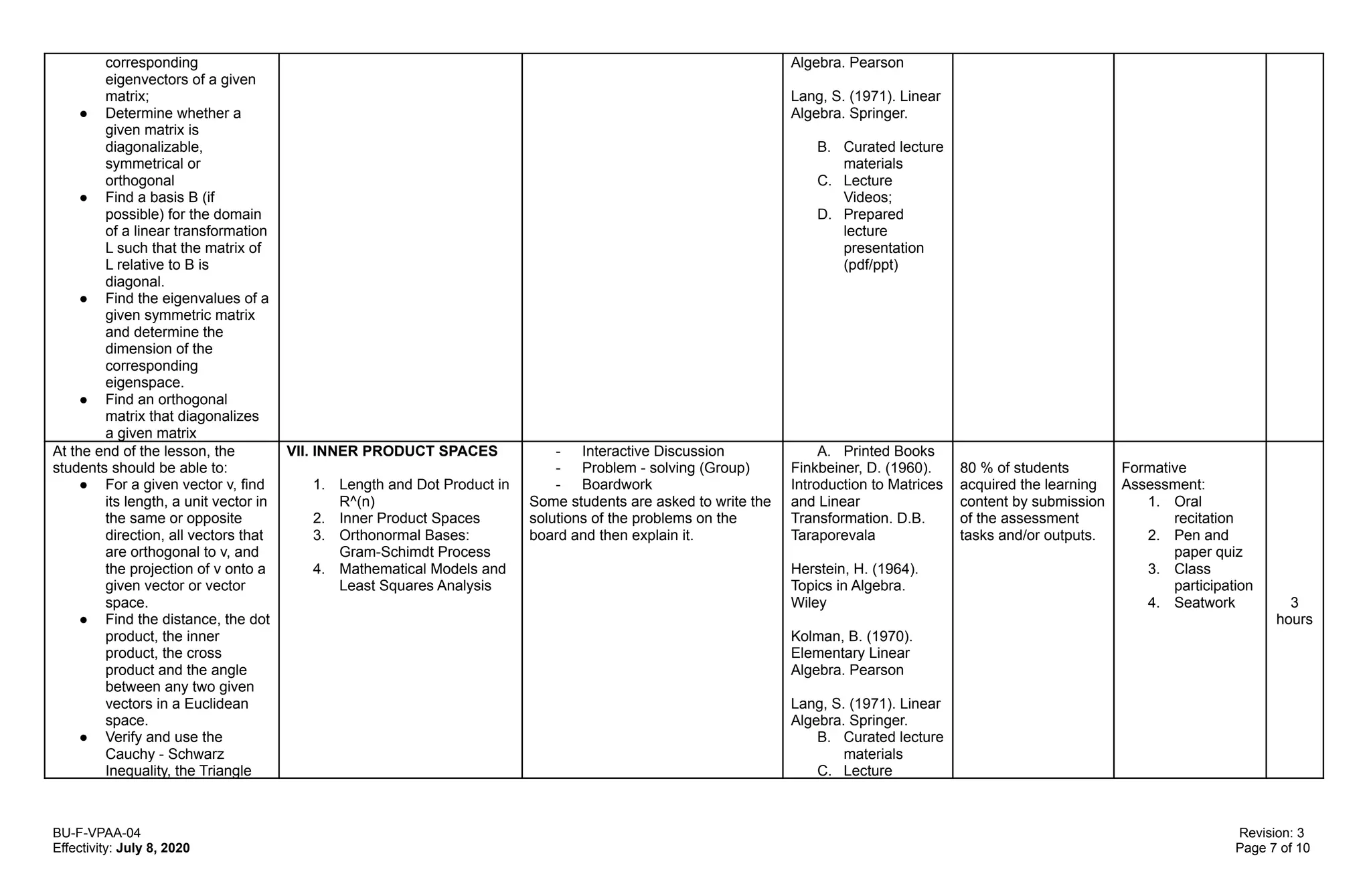 ilide.info-course-syllabus-linear-algebra-sy-2022-2023 | PDF