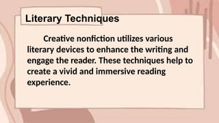 Exploring Hybrid Forms of Personal Creative Nonfiction Writing | PPTX
