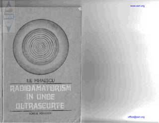 Ilie mihaiescu radioamatorism pe unde ultrascurte | PDF