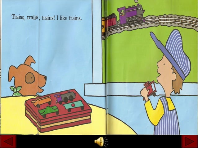 I like trains talking book | PPT
