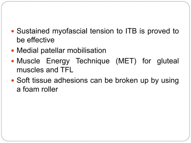 Iliotibial band friction syndrome amongst runners | PPT