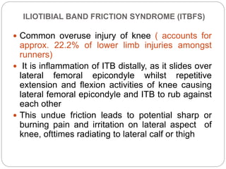 Iliotibial band friction syndrome amongst runners | PPT