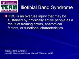 Iliotibial Band Syndrome (Itbs) | PPT