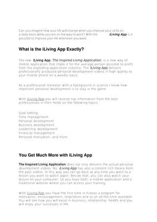 I living app | PDF
