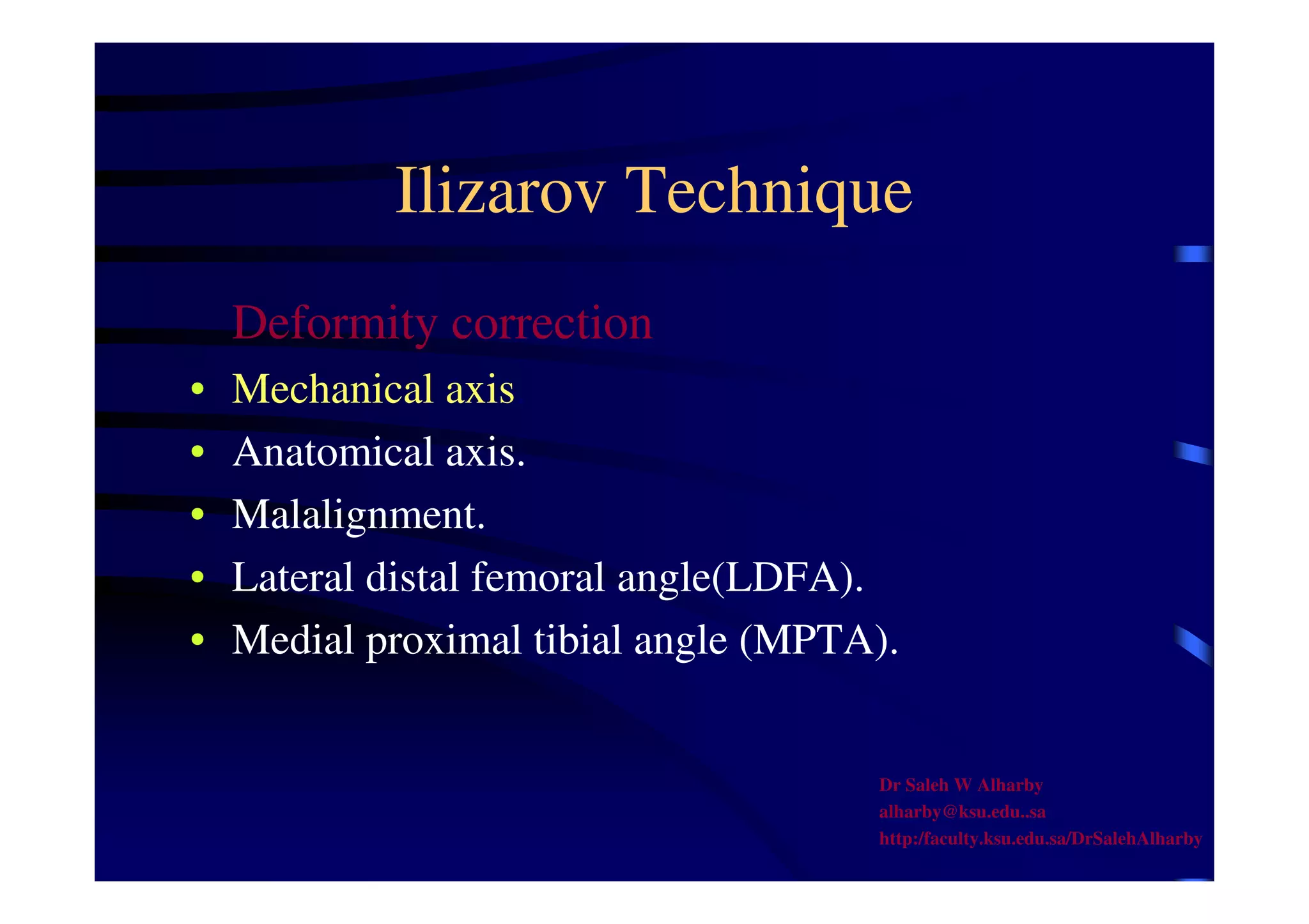 Ilizarov technique | PDF