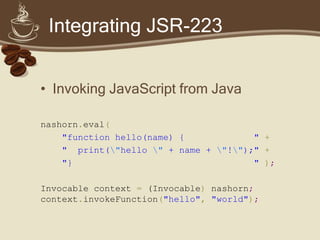 Nashorn: JavaScript that doesn’t suck (ILJUG) | PPT