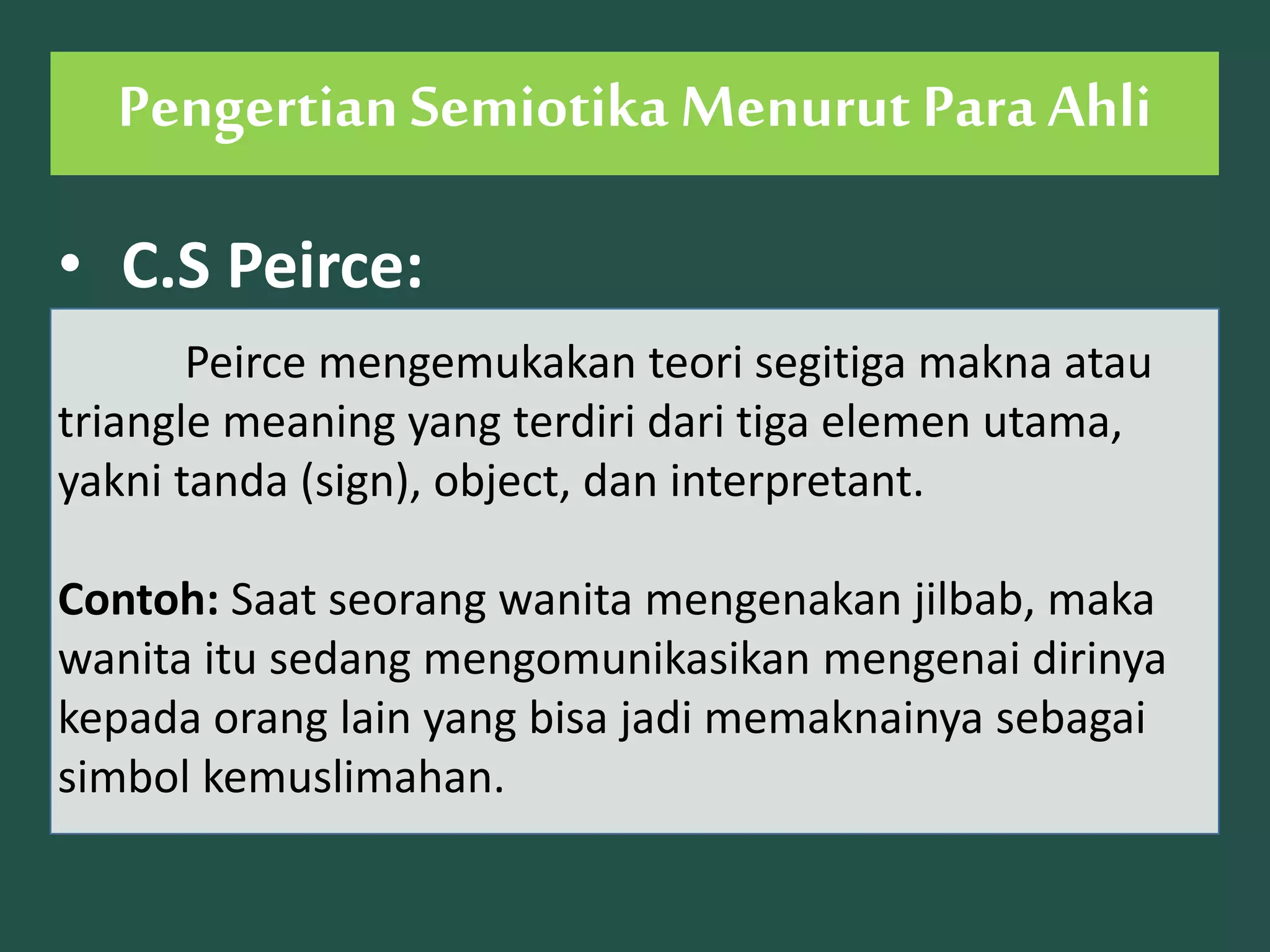 Komunikasi Semiotika | PPTX