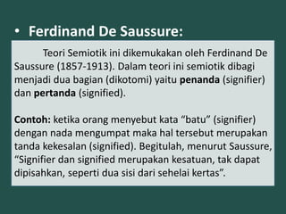 Komunikasi Semiotika | PPTX