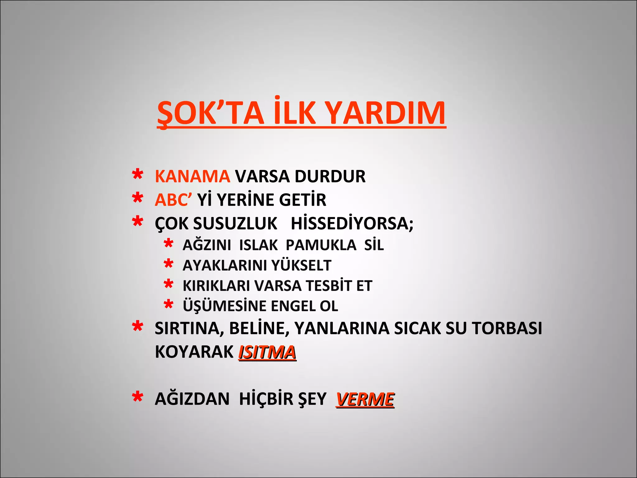 Ilk yardim slayt | PPT