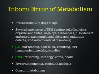 Ill appearing neonates | PPT