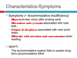 Ill-sustained accommodation | PPT
