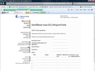 Inter Library Loan | PPT