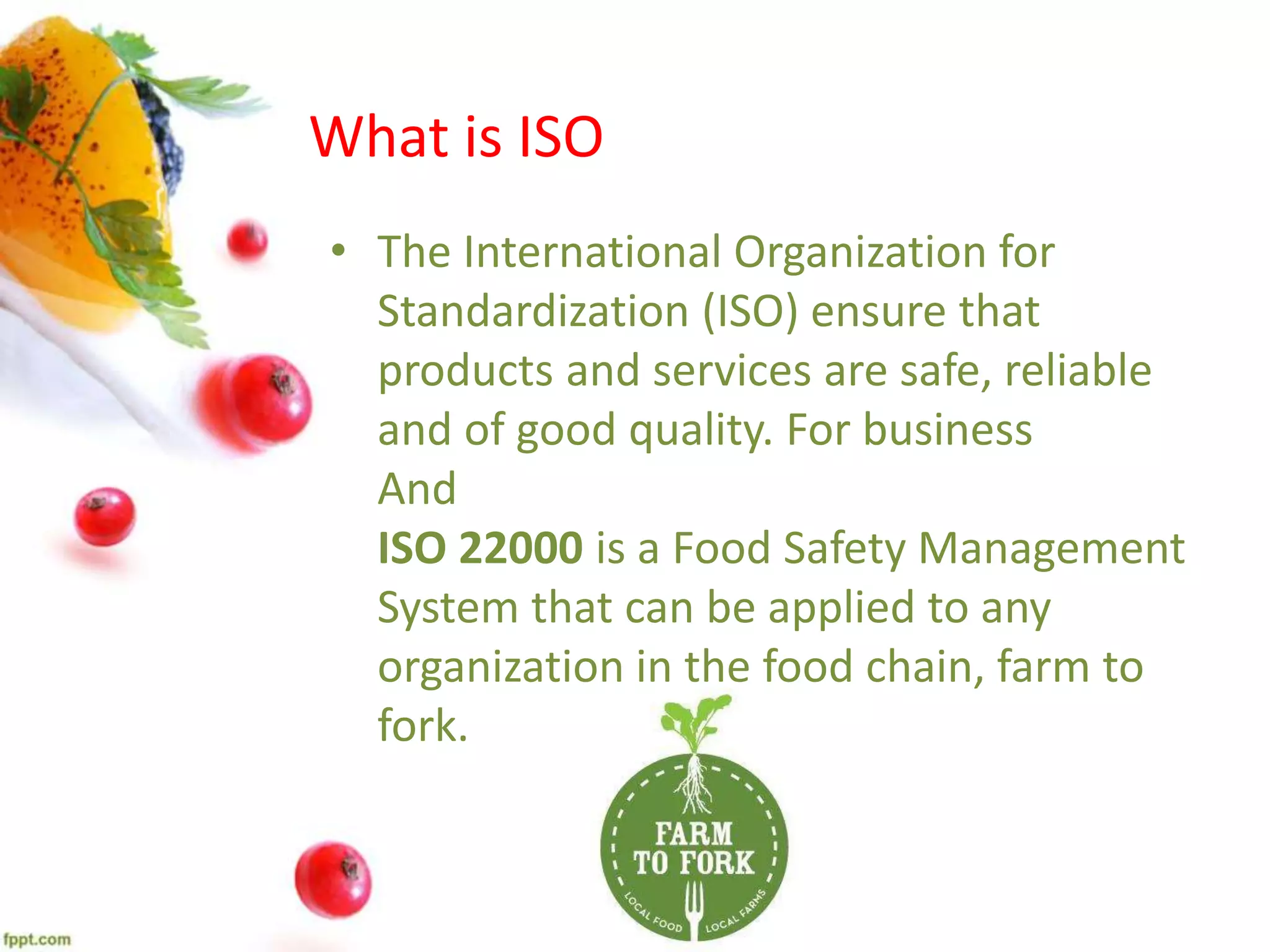 Food Quality Management Presentation | PPTX