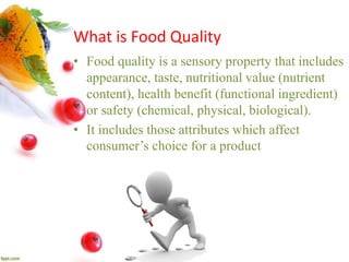 Food Quality Management Presentation | PPTX