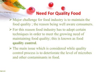 Food Quality Management Presentation | PPTX