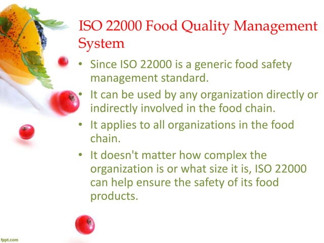 Food Quality Management Presentation | PPTX | Food Industry | Industries