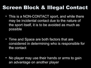 Illegal Contact And Screen Blocking | PPT